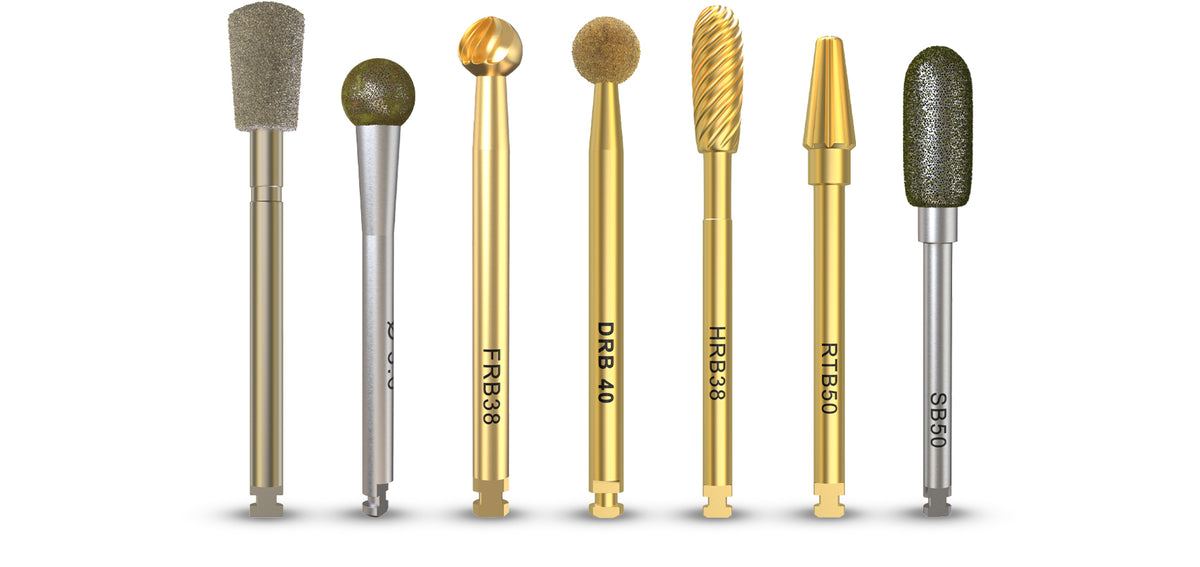 Cutting & Shaping Gold / Diamond Surgical Burs – WholeDent