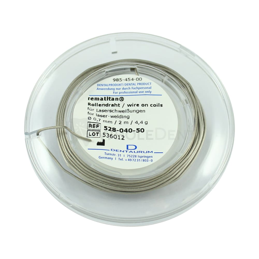 Dentaurum Rematitan® Titanium Laser Welding Wire Solder Roll – WholeDent