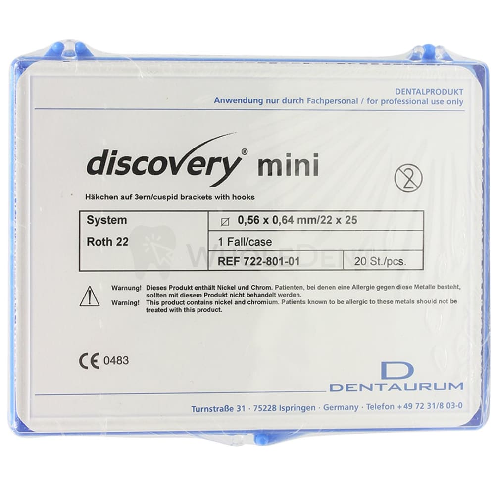 Dentaurum Roth Prescription Discovery Mini Brackets Kit – WholeDent