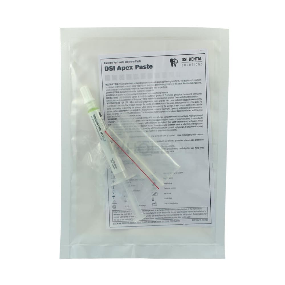 DSI ApexPaste Hidróxido de calcio con pasta de yodoformo Jeringa de 2 – WholeDent