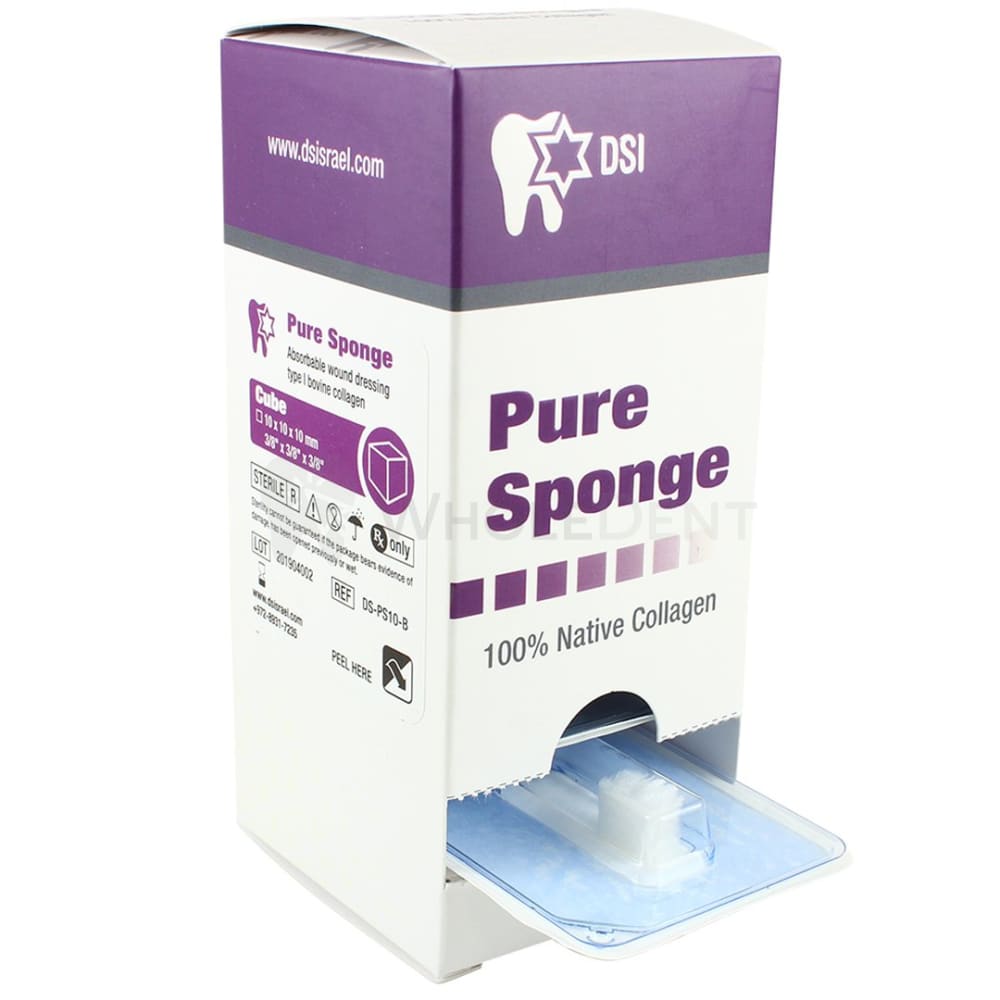 DSI Pure Sponge Collagen Plug, Individual Packaging – WholeDent
