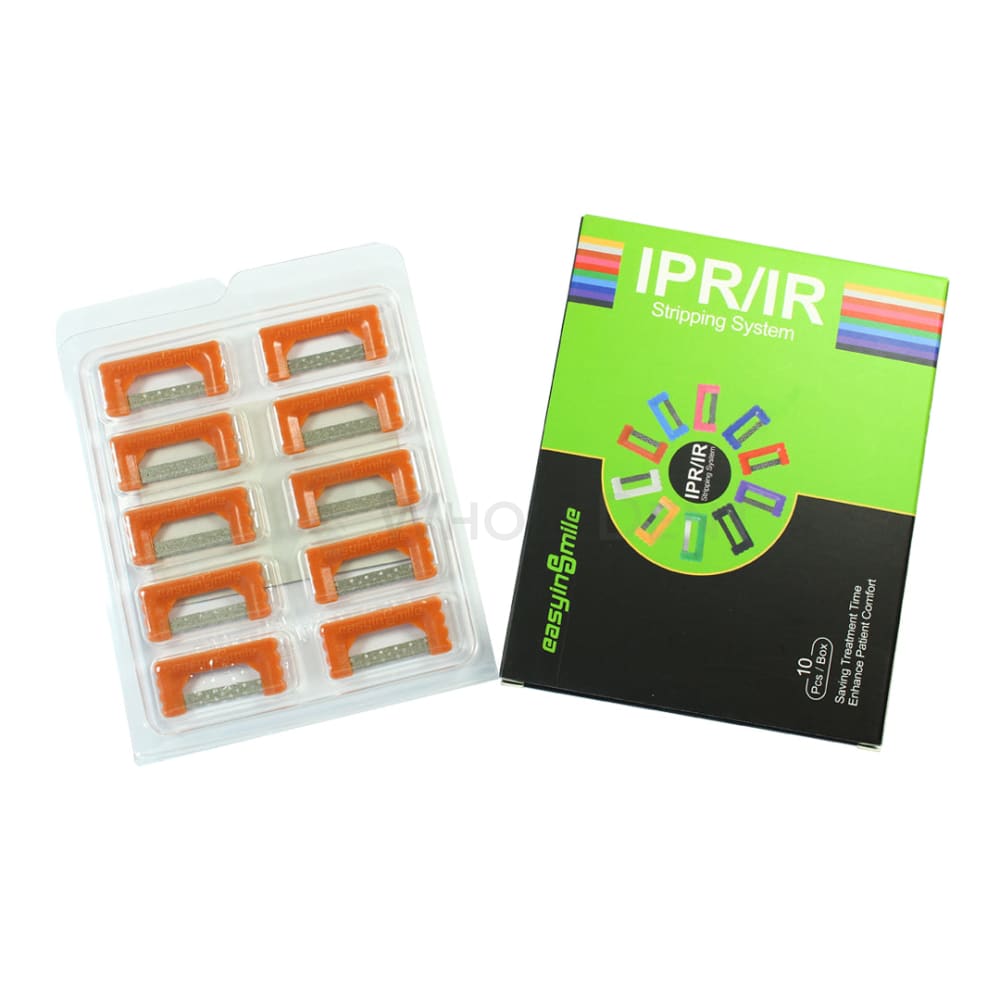 EasyinSmile Perforated Bright Orange IPR Strips Set – WholeDent