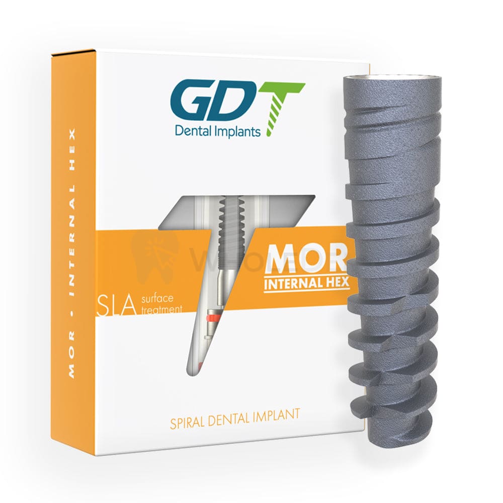 GDT Implants SOL Slim Platform Spiral Implant, Internal Hex 2.0mm ...