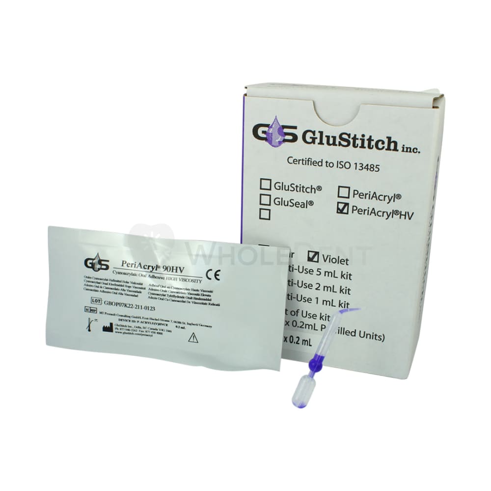 Glustitch Periacryl HV Violet Oral Tissue Adhesive – WholeDent