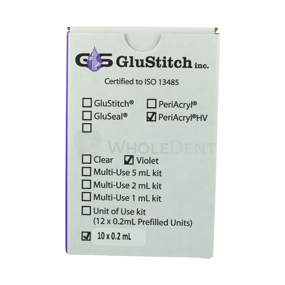 Glustitch Periacryl HV Violet Oral Tissue Adhesive – WholeDent
