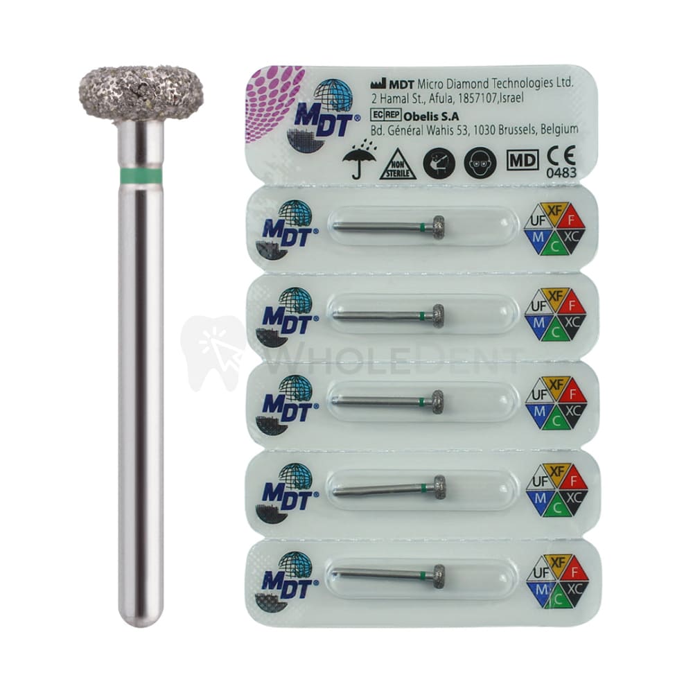 MDT Wheel Rounded Rim 068 FG Diamond Burs - WholeDent