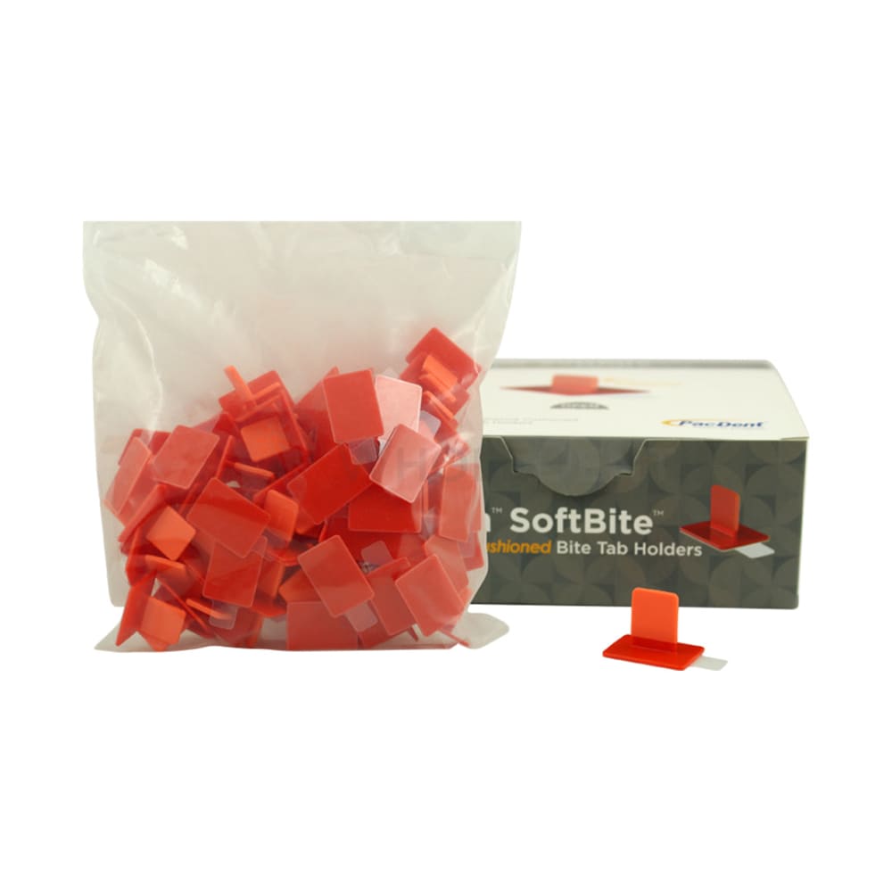 Pacdent EzAim® SoftBite™ Adhesive Tab Holders - 100pcs – WholeDent
